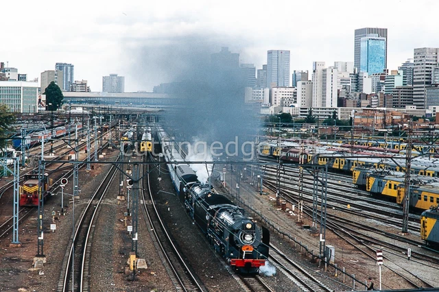 SOUTH AFRICAN RAILWAY Slide: Last Steam Trans-Karoo Jo'burg 21/03/97* 5 ...