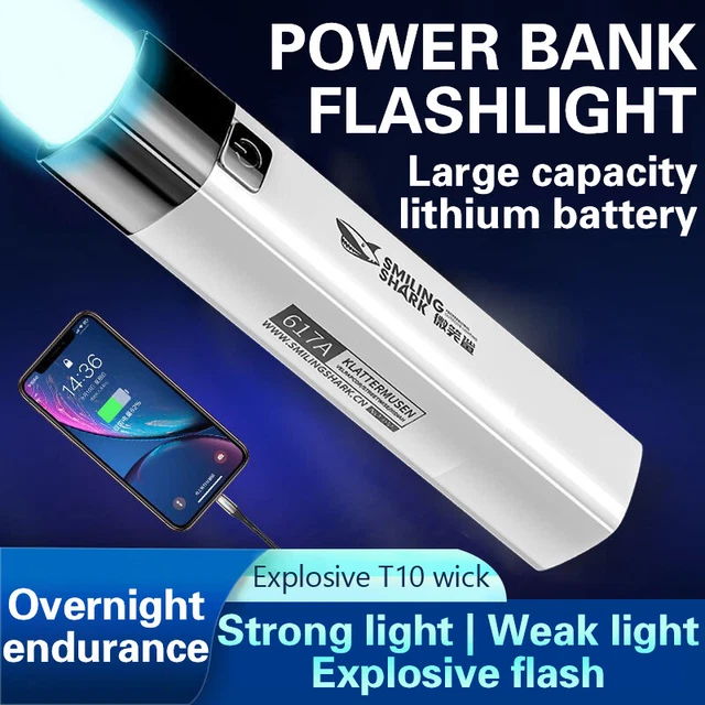 MINI TORCH POWER Bank Ultra Bright Tactical LED Lampe de Poche EUR 6,17 ...