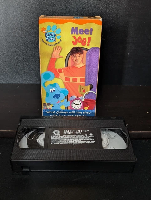 BLUES CLUES MEET Joe VHS Tape 2002 What Games Will Joe Play With Blue ...