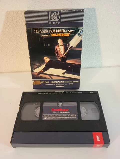 GOLDFINGER 007 VHS Tape 1982 20th Century Fox Video James Bond Big Drawer Box £24.67 - PicClick UK