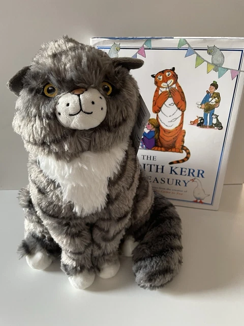 SAINSBURYS 'MOG' THE Cat Plush Soft Toy 13” & The Judith Kerr Book ...