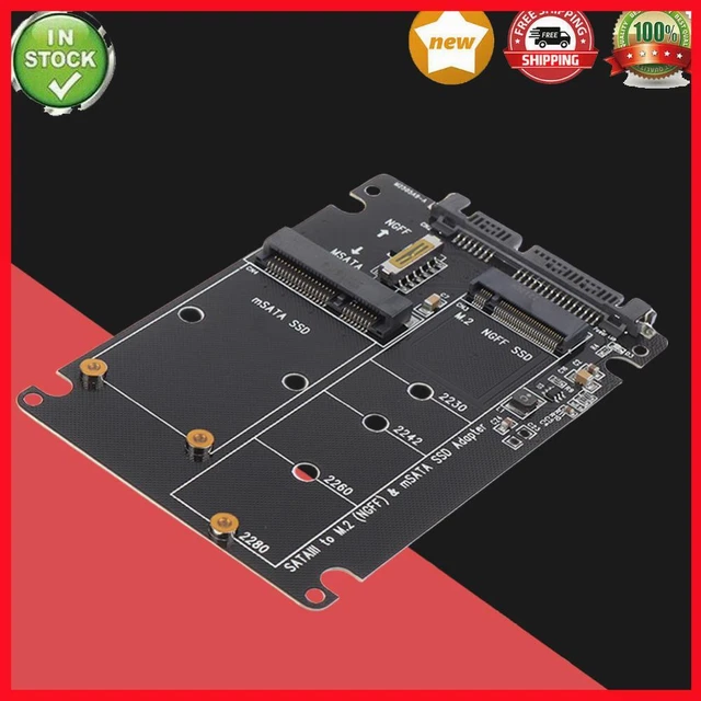 SATA TO M2 NGFF SSD Adapter MSATA M.2 NGFF To SATA Hard Disk Adapter ...