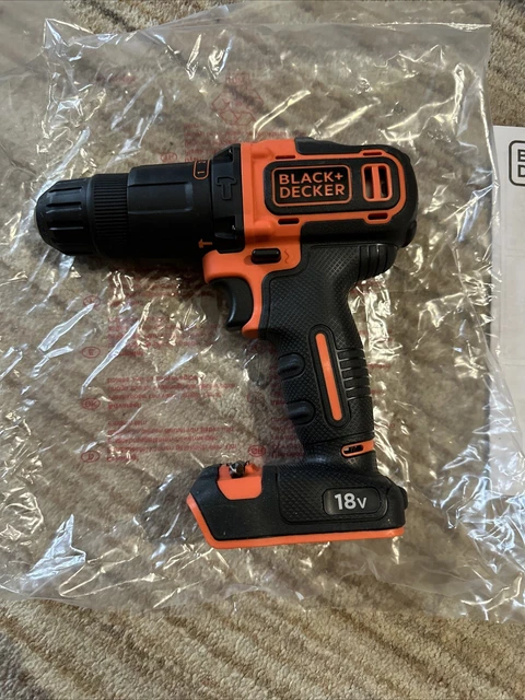BLACK+DECKER BCD700S 18V Cordless Hammer Drill with Charger, Without ...