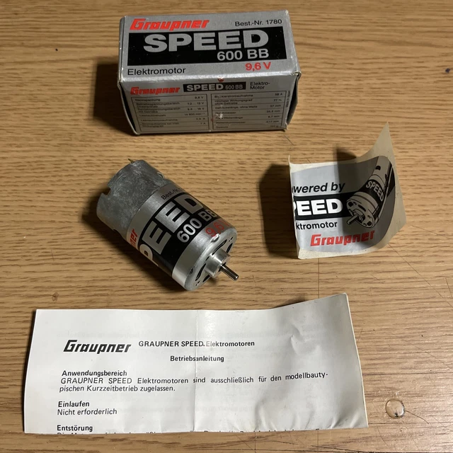 RC MODELLISMO GRAUPNER Speed 600 BB motore elettrico - Graupner 1780 ...