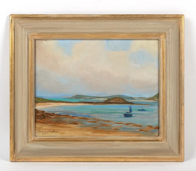 CAROLINE BROMLEY GARDNER Seascape Scilly Islands Original Painting On ...