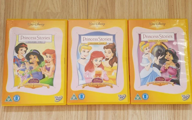 DISNEY PRINCESS STORIES Dvd Set Volumes 1-3 £2.50 - PicClick UK