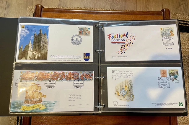 STAMP COLLECTION JOB Lot - X100 GB First Day Covers in Album £25.00 ...
