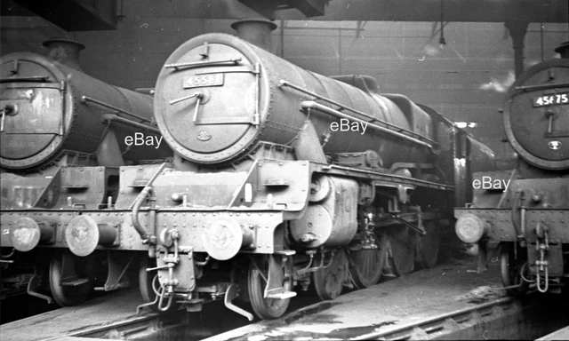 AILWAY STEAM NEGATIVE Jubilee 45581 Leeds Holbeck MPD 55A 1960s ...