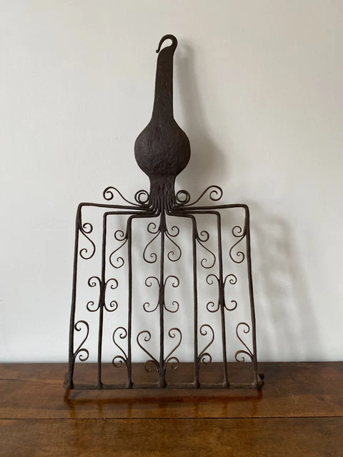 GRIL A VIANDE En Fer Forge Xviiieme Siecle 18Th Century Wrought Iron ...