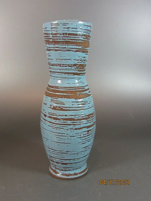 VINTAGE ART POTTERY Italian Vase Mid Century Bitossi Raymor Sandstone ...