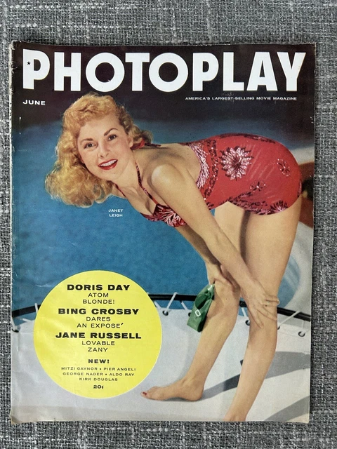 PHOTOPLAY JUNE 1955 Magazine Janet Leigh Doris Day Bing Crosby Jane Russell £7.83 - PicClick UK