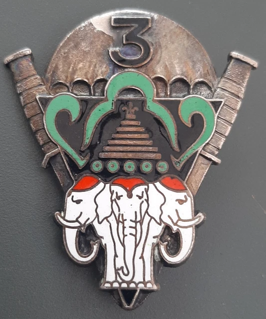 INSIGNE ÉMAIL 1° RCP 3° Compagnie Régiment Chasseurs Parachutiste ...