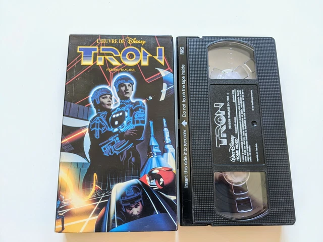 TRON VIDEO CASETTE VHS /FRENCH Walt Disney Movie / RARE OOP L@@K $14.99 ...