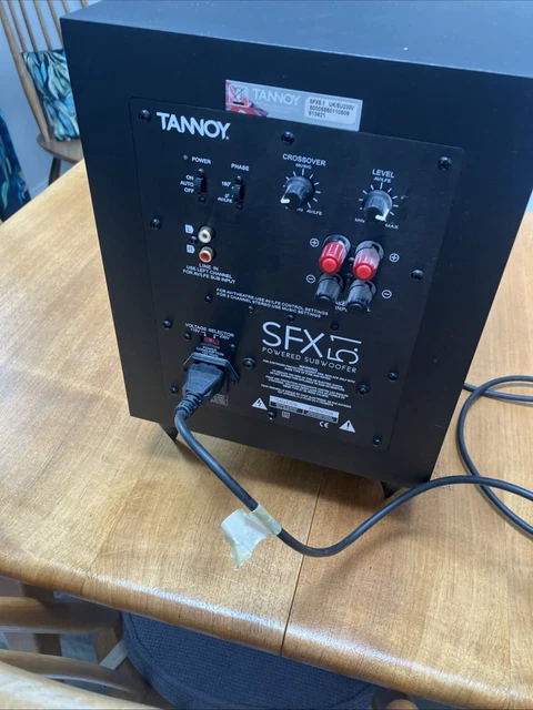 TANNOY SFX 5.1 Powered Subwoofer Floor Spikes Included £44.99 - PicClick UK