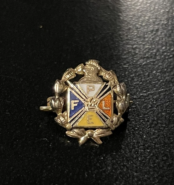 VINTAGE EARLY 1900S Gold Filled And Enamel Knights Of Pythias FPLE ...
