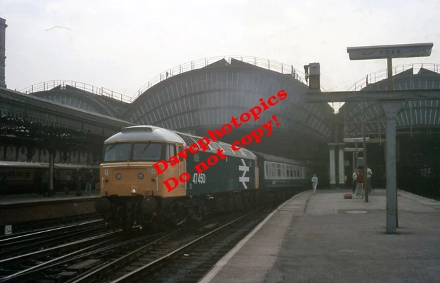 ORIGINAL 35MM Slide Railway Diesel - 47450 @ York 27th Sept 1985 £3.75 ...