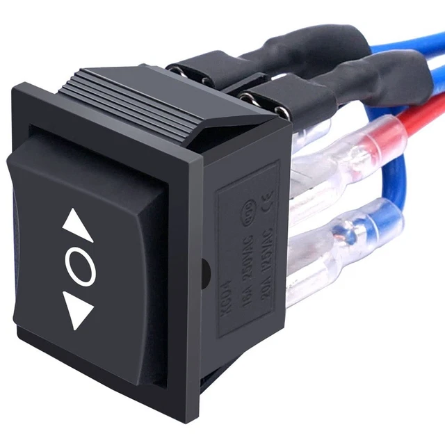 PLASTIC POLARITY REVERSE Switch Momentary 6 Pin (ON)-Off- (ON) Pre ...