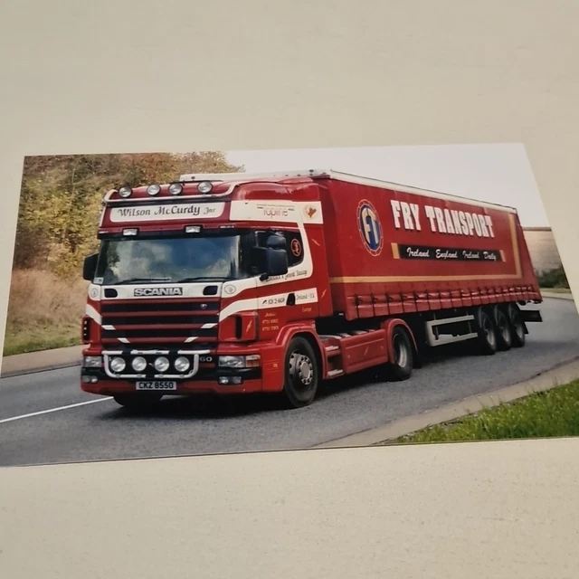 WILSON MCCURDY SCANIA With Fry Transport Trailer Truck/Lorry photo 6x4 ...