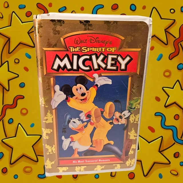 DISNEY THE SPIRIT of Mickey VHS 1998 Clamshell Case Worn Donald Goofy ...
