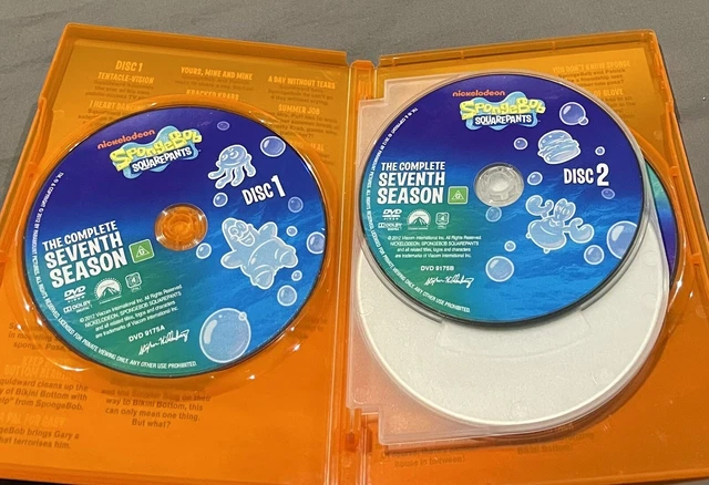 NICKELODEON SPONGEBOB SQUAREPANTS Dvd - Season 7 - 4 Discs £4.09 ...