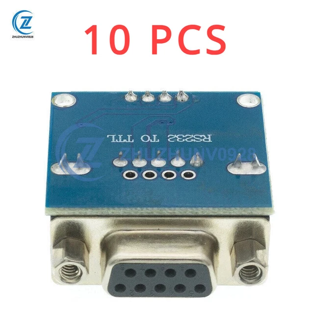 10 PCS MAX3232 RS232 To TTL Serial Port Module Converter Board for ...