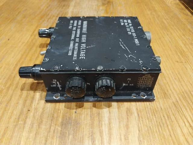 EX-MOD LYNX AIRCRAFT Helicopter Cockpit ELP Pilot Control Unit ELP/53 ...