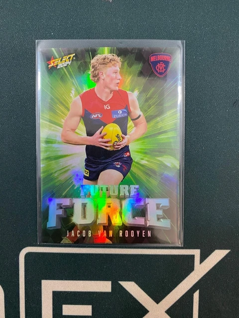 2024 SELECT AFL Footy Stars JACOB VAN ROOYEN Future Force Green 025/195 ...