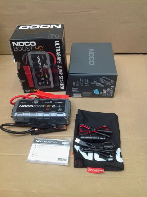 NOCO BOOST HD GB70 2000A 12V UltraSafe Portable Lithium Car Jump ...