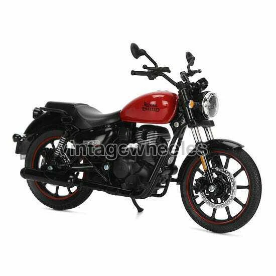 ROYAL ENFIELD METEOR 350cc Fireball Red Scale Model Top Quality £33.50 ...