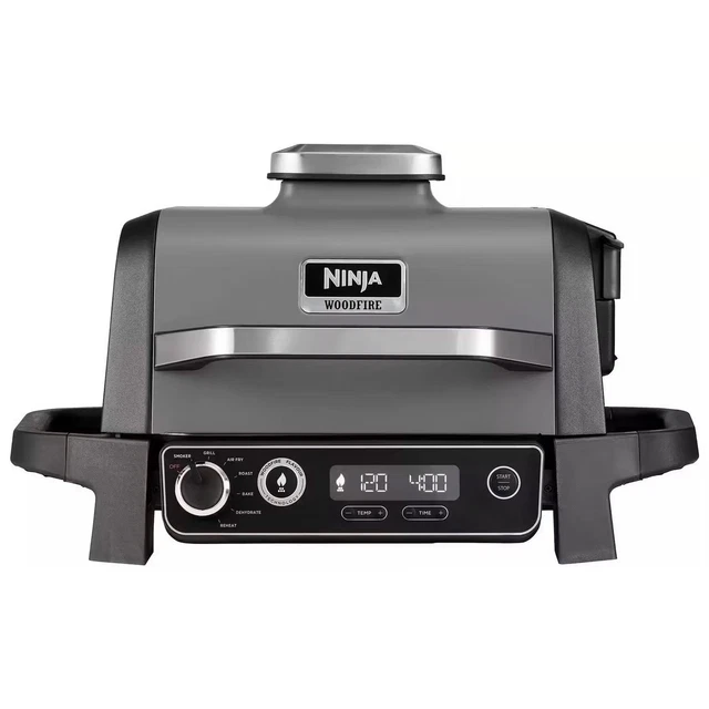 NINJA WOODFIRE ELECTRIC BBQ Grill & Smoker OG701UK BRAND NEW IN SEALED ...