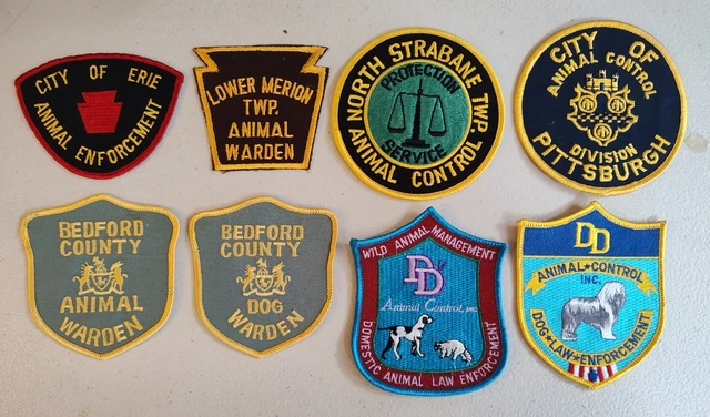 8 DIFFERENT PENNSYLVANIA Animal Control Patches Lot 2 $19.05 - PicClick