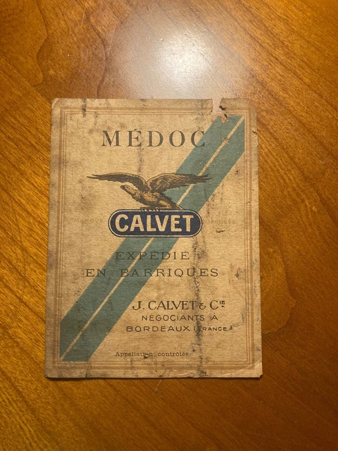 VIEILLE ETIQUETTE DE vin Négociants Calvet Médoc EUR 1,50 - PicClick FR