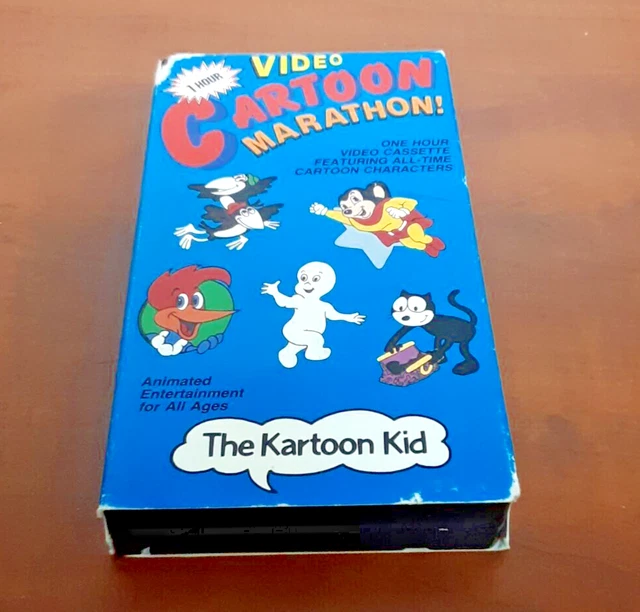 THE KARTOON KID VHS VCR Video Tape Used Video Cartoon Marathon! £7.33 ...