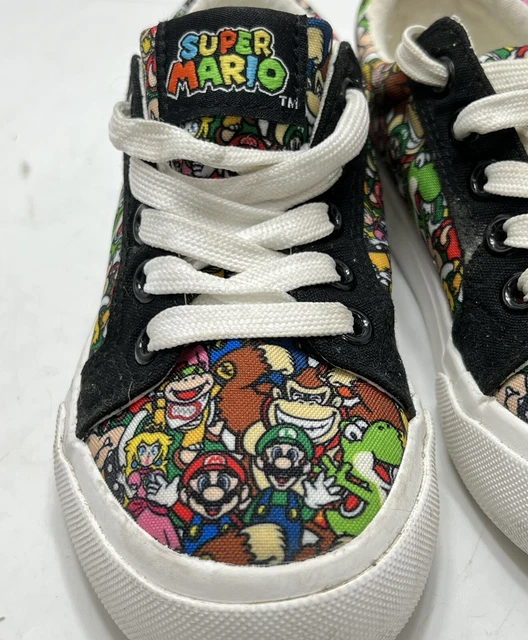 GROUND UP SUPER Mario Bros Lace Up Shoes KIDS SIZE 13 Sneakers Official ...