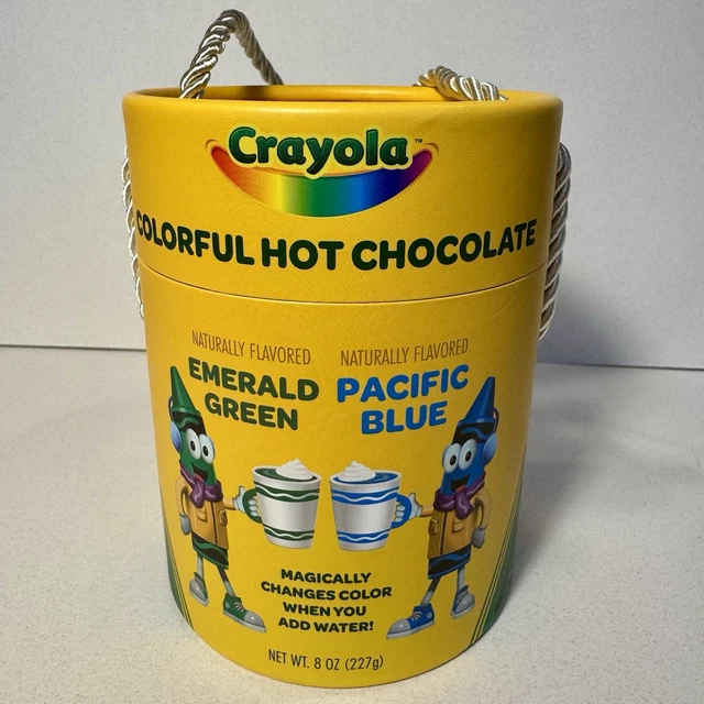 CRAYOLA COLORFUL HOT Chocolate Emerald Green & Pacific Blue Exp:06/2028 ...