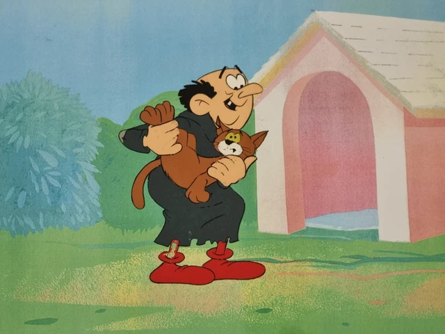 HANNA BARBERA GARGAMEL Original 80s TV SMURFS Animation Art Production ...