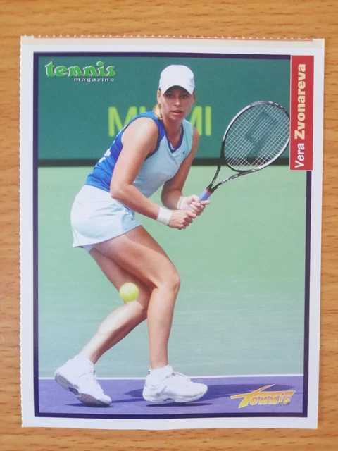 VERA ZVONAREVA, RARE Tennis 2008 Rookie Card Tennis Magazine / Plus ...
