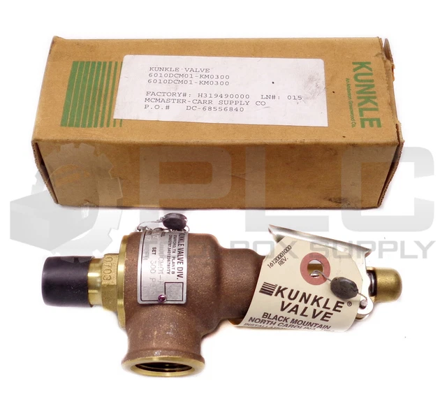 NUEVA VÁLVULA DE Alivio De Seguridad Kunkle 6010Dcm01-Km 1/2" 300Psig ...