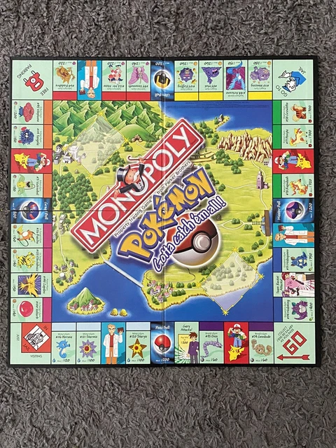 HASBRO POKEMON COLLECTOR'S Edition Monopoly Board Game - BOARD ONLY $9. ...