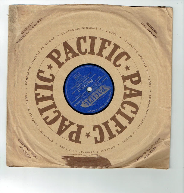 78T 25CM NICOLE VERVIL M. COSTE Disque BARCAROLLE - SEPTEMBRE ...