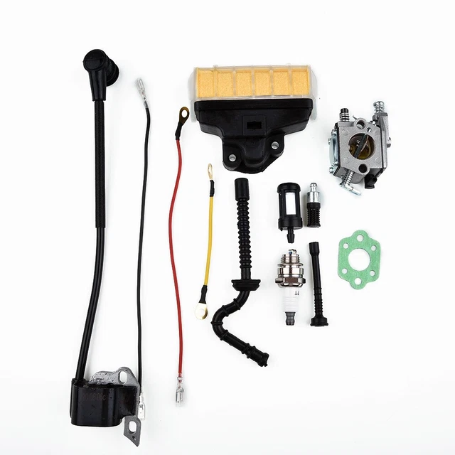 KIT DE FILTRE bobine d'allumage carburateur premium pour Stihl 021 023 025 séri EUR 39,36 ...