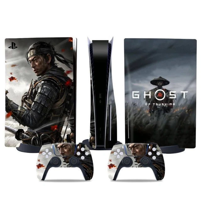 DECAL PS5 DISC Cover Ghost of Tsushima Vinyl Skin Sticker for Console ...