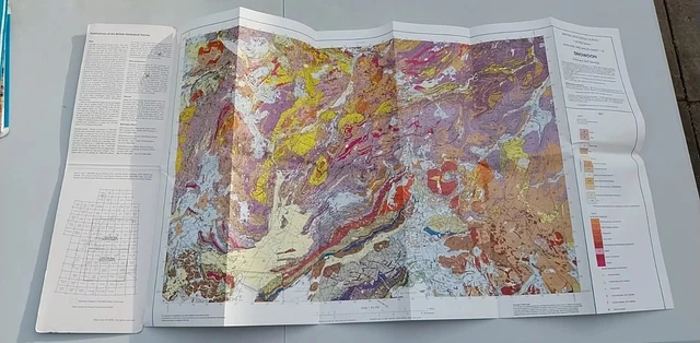 ORDNANCE SURVEY GEOLOGICAL Map, SNOWDON, Solid & Drift, Folded, Sheet ...