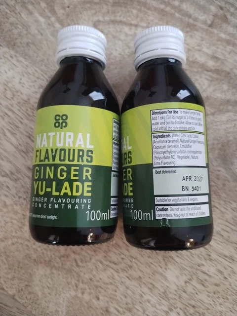 CO-OP GINGER WINE Yu-lade Concentrate 100ml X2 £7.50 - PicClick UK