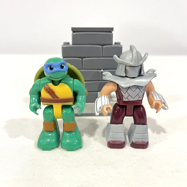 MEGA BLOKS TMNT Leo & Shredder Figures Half-Shell Heroes From Turtle ...