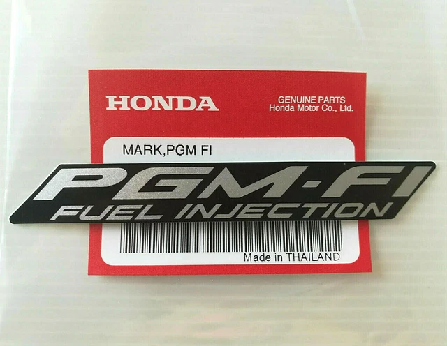 ORIGINAL HONDA PGM FI FUEL INJECTION-11cm-Aufkleber-SILBER/SCHWARZ-Sticker-Logo EUR 5,50 ...