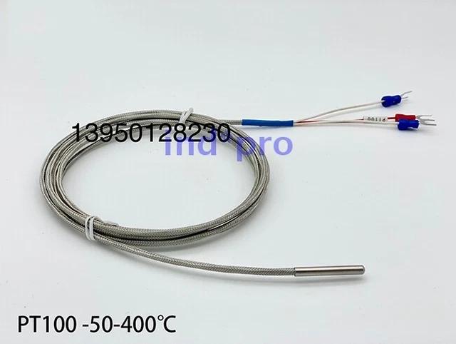 PT100 TEMPERATURE SENSOR -50-400°C 3 meters cable accuracy 0.1 $23.93 ...