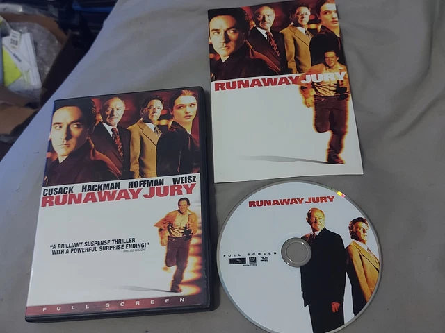 RUNAWAY JURY (DVD, 2003) Thriller, John Cusack, Gene Hackman, Dustin ...