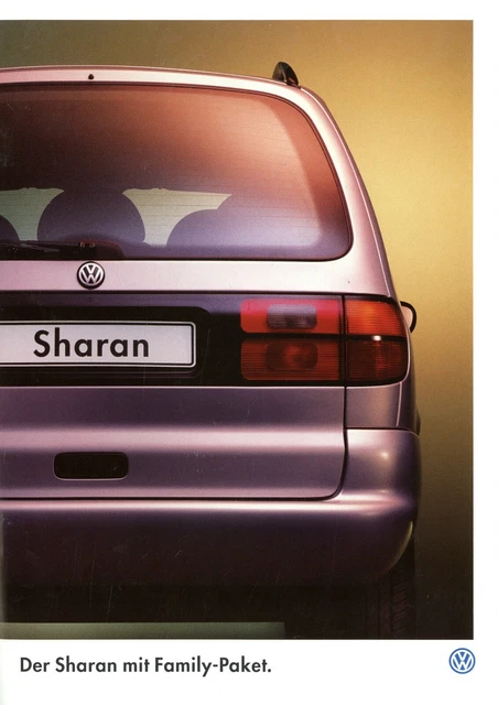 VW SHARAN FAMILY Prospekt 1996 12/96 D Sondermodell Katalog brochure ...