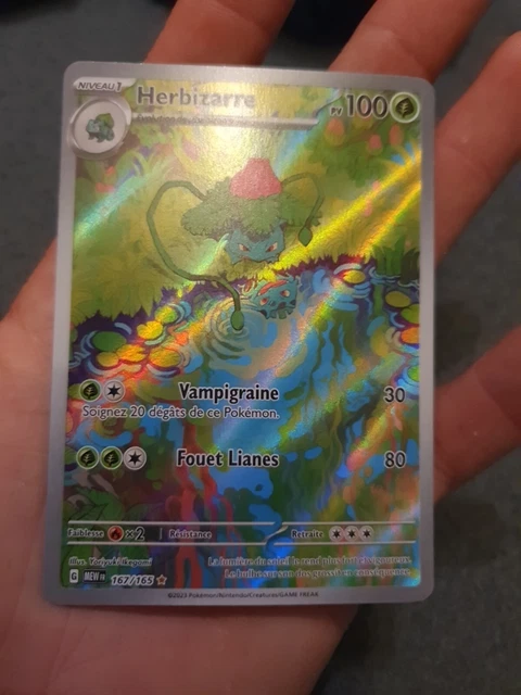 CARTE POKEMON HERBIZARRE 167/165 Pokemon 151 EV3.5 Neuve FR Ultra Rare AR Neuf EUR 35,00 ...